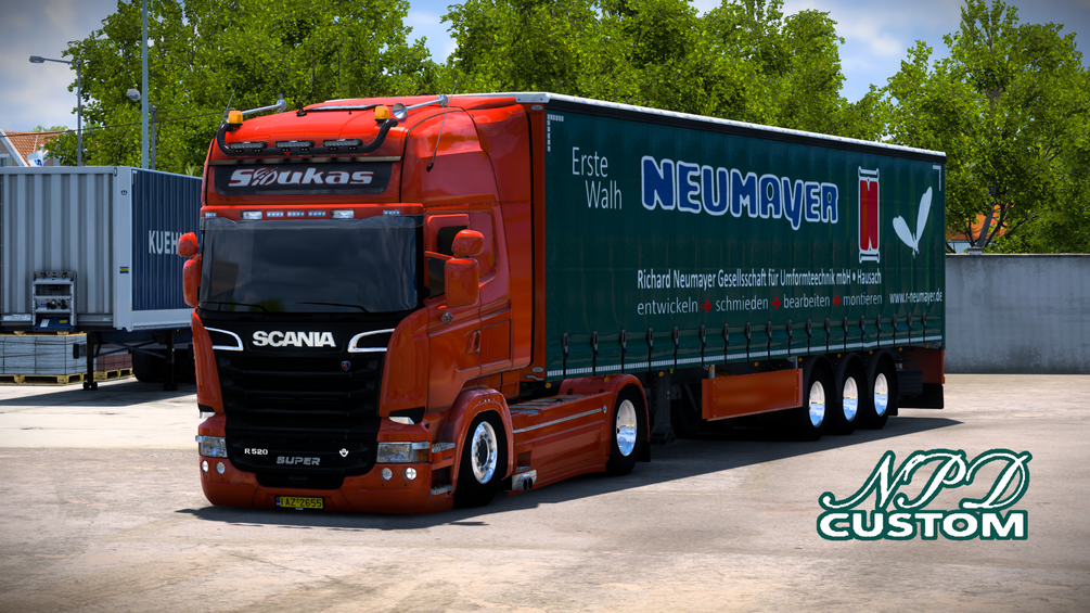 Scania R520 Soukas Orange Skin