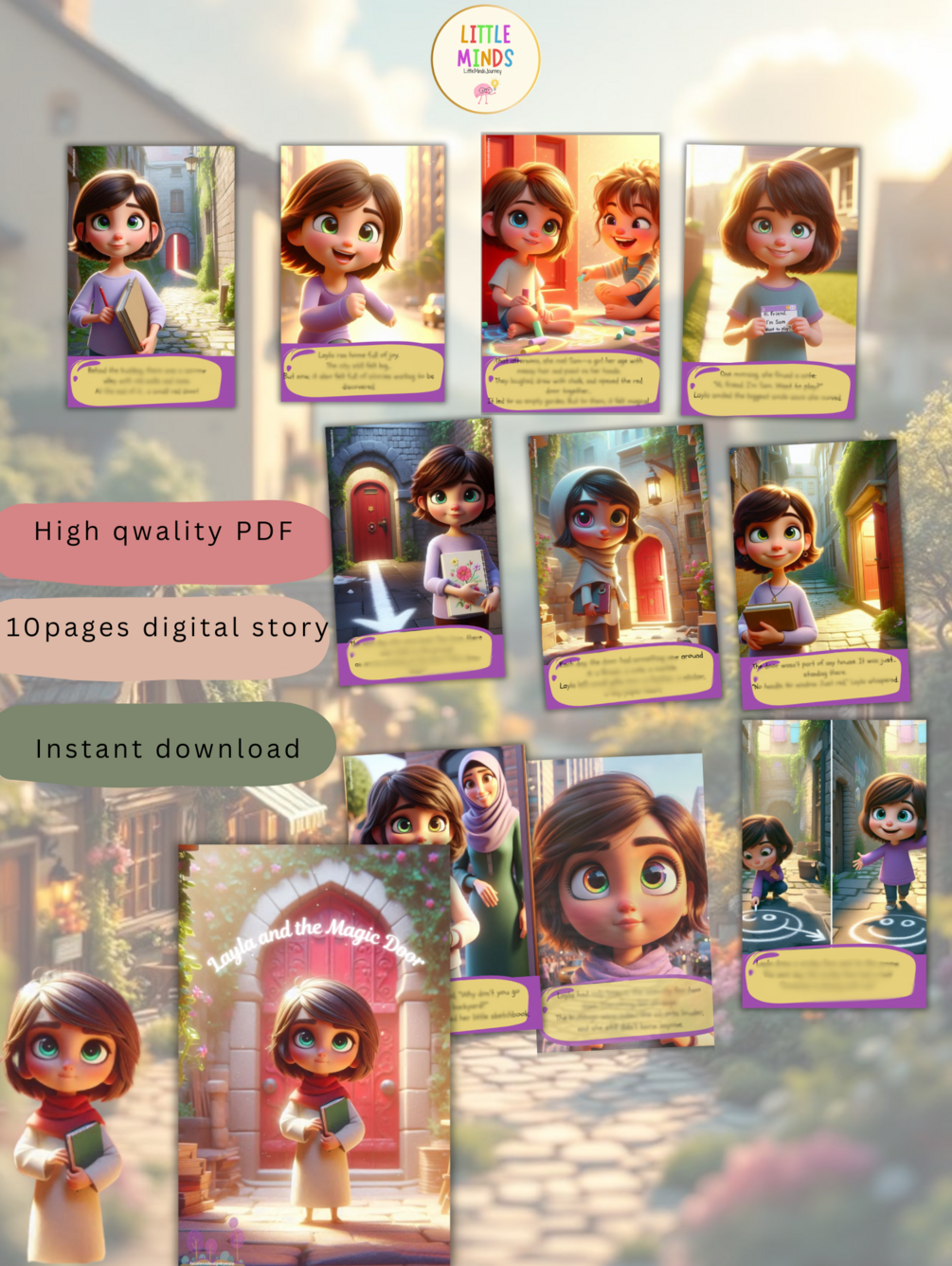 Layla and the Magic Door Format: Printable Digital Storybook
