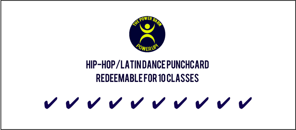 Hip-Hop/Latin Dance punch-card @ The Power Barn (10 classes)
