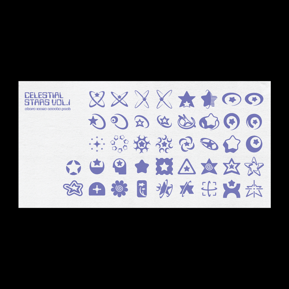 80+ Celestial Stars And Icons Bundle Assets Pack