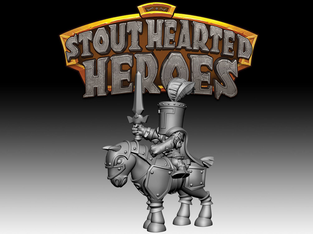 STOUT HEARTED HEROES CastleGuard: Mounted Knight