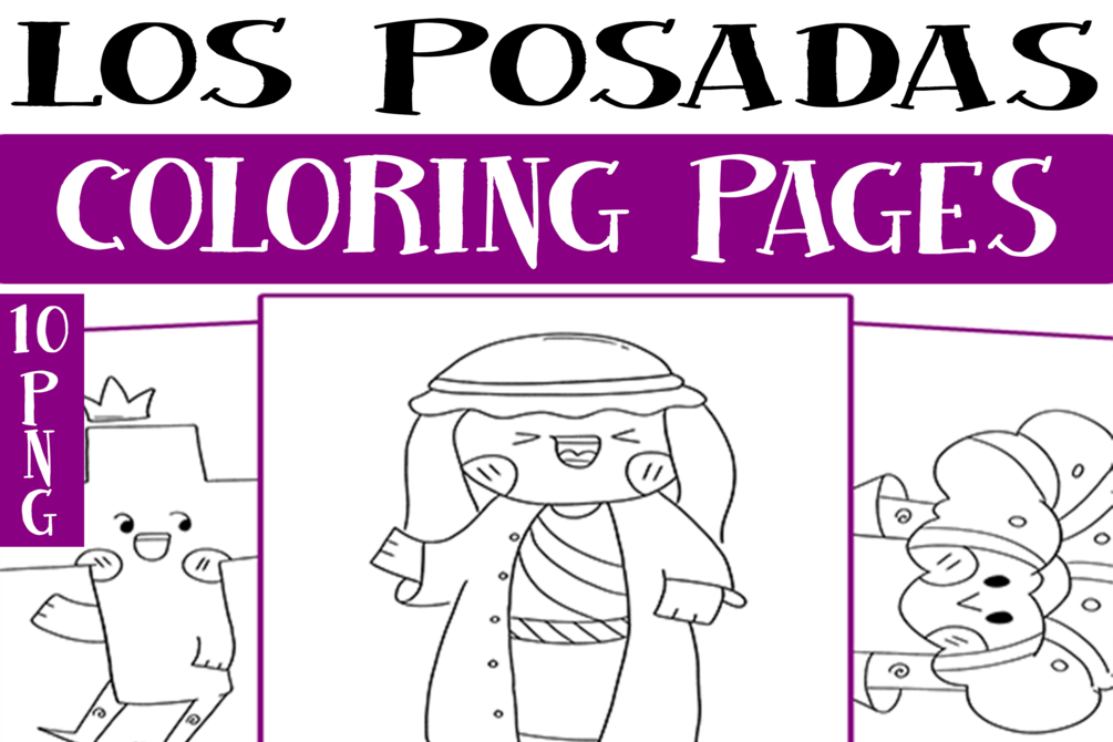 Las Posadas Coloring Pages, Christmas in Mexico Coloring Pages Activities