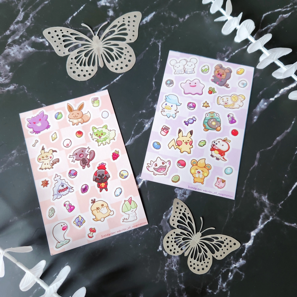 Pokemon ☆ Doodle Kiss-cut Washi Scarlet Violet Stickers