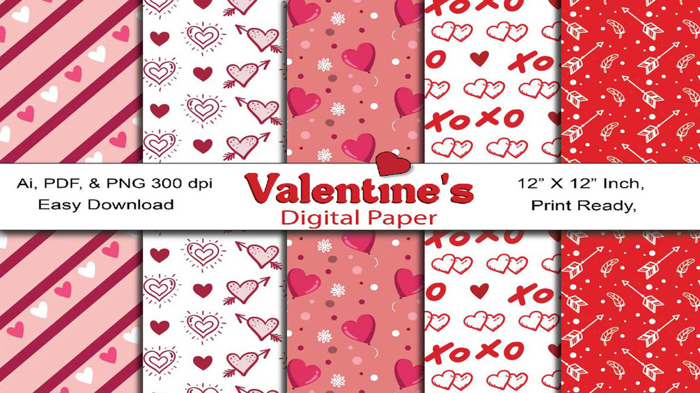 Valentine's Digital Paper