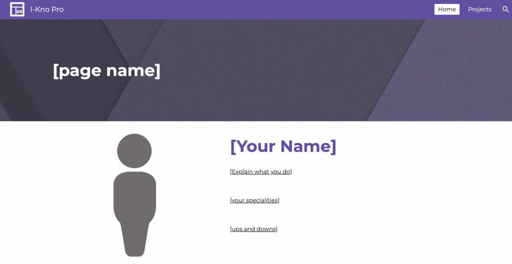 I-Kno Pro (google sites theme)