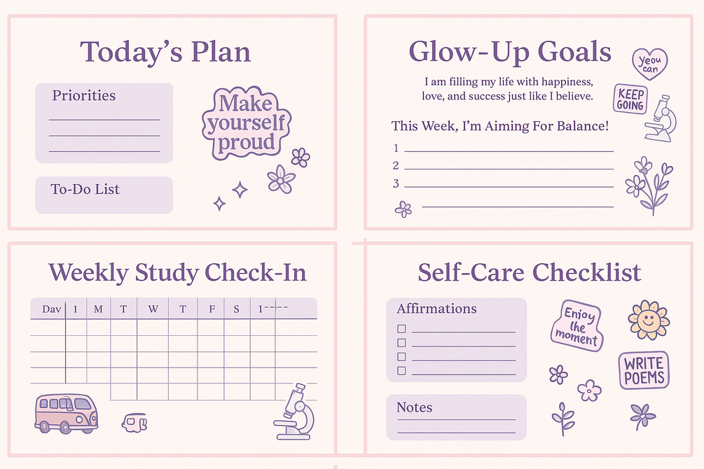 FREE Download – My teen glow-up planner