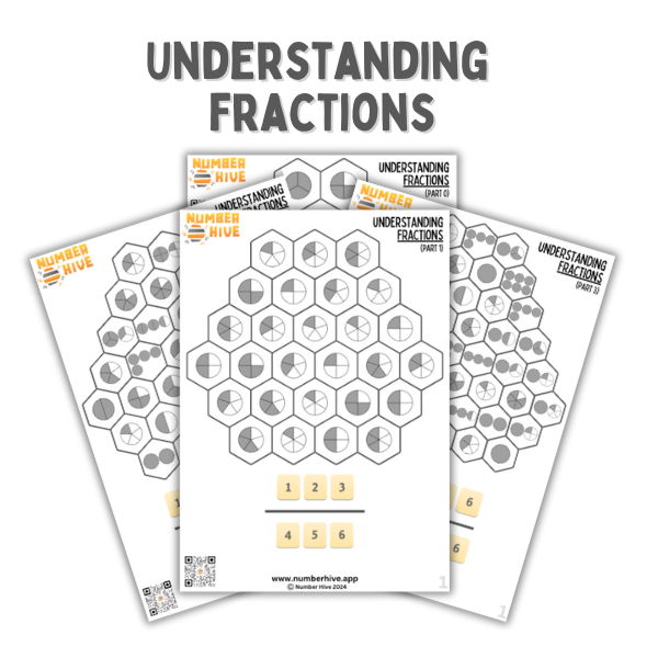 Number Hive Printable Game Boards - Understanding Fractions Series ...