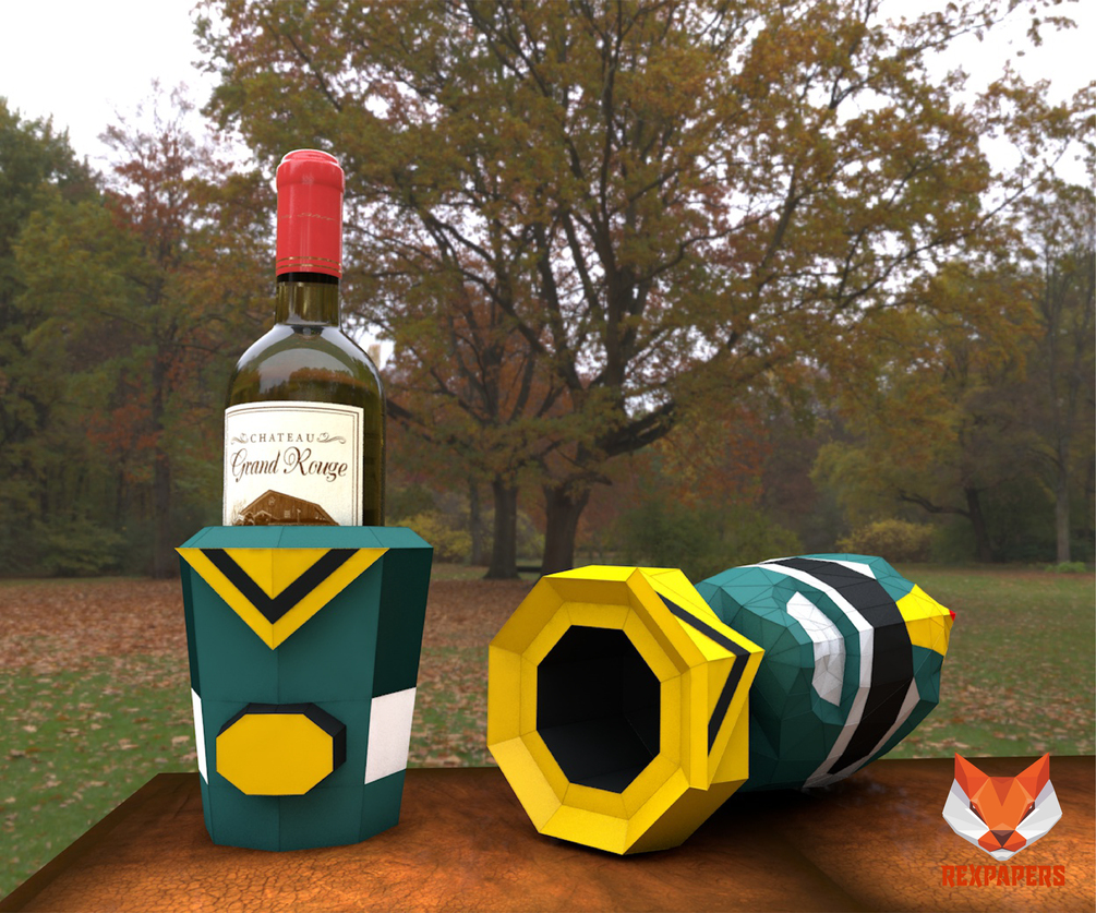 WINE BOX GREEN RANGER PAPERCRAFT
