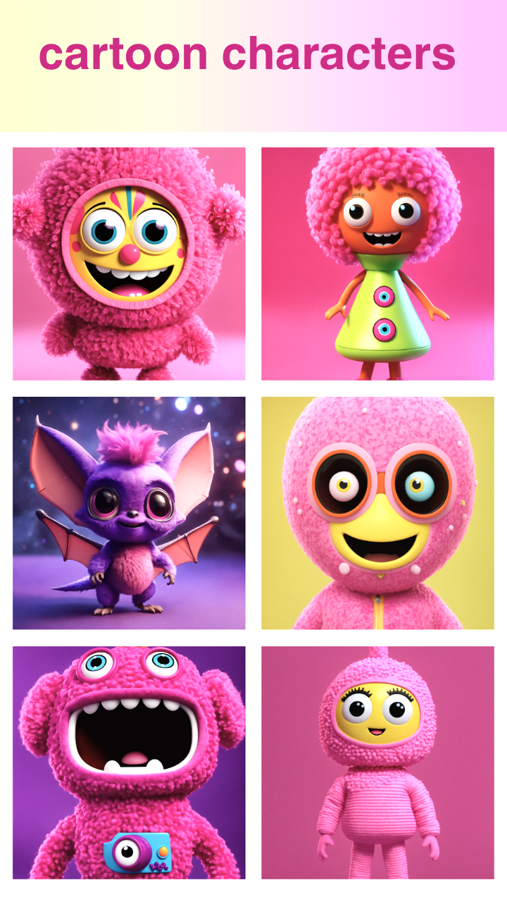 Pictures of cartoon characters