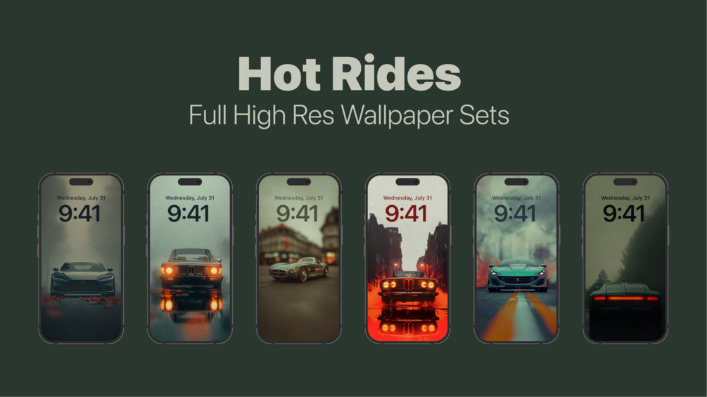 Hot Rides — High Res Wallpaper Packs
