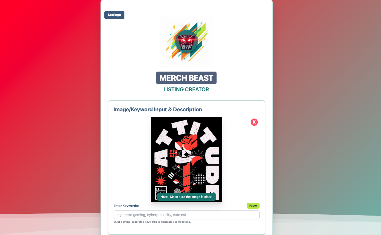 Merch Beast Tools