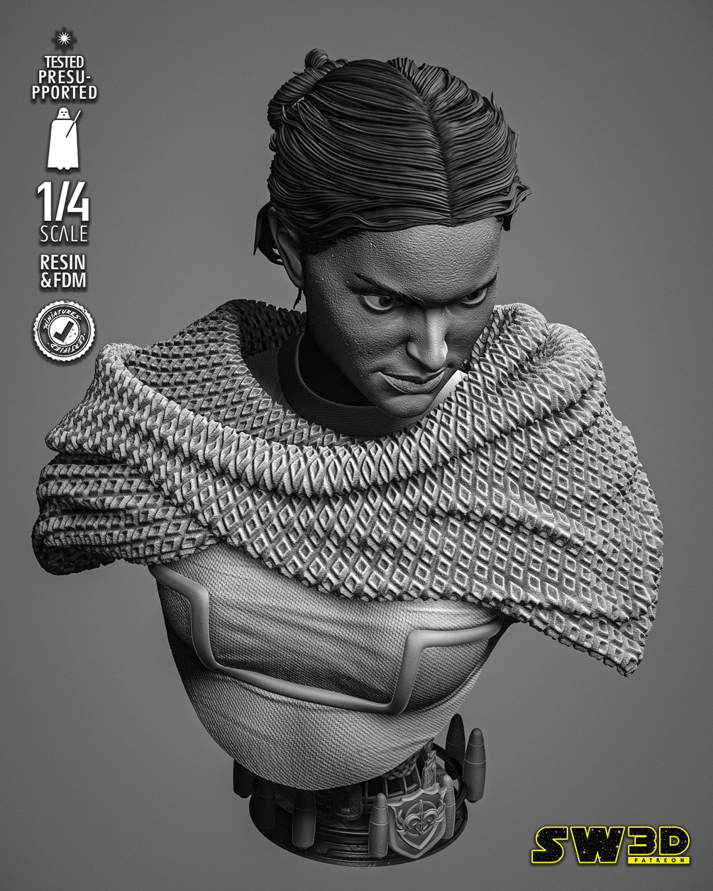 Padme Classic Portrait Bust - Star Wars 3D Models - Tested and Ready ...