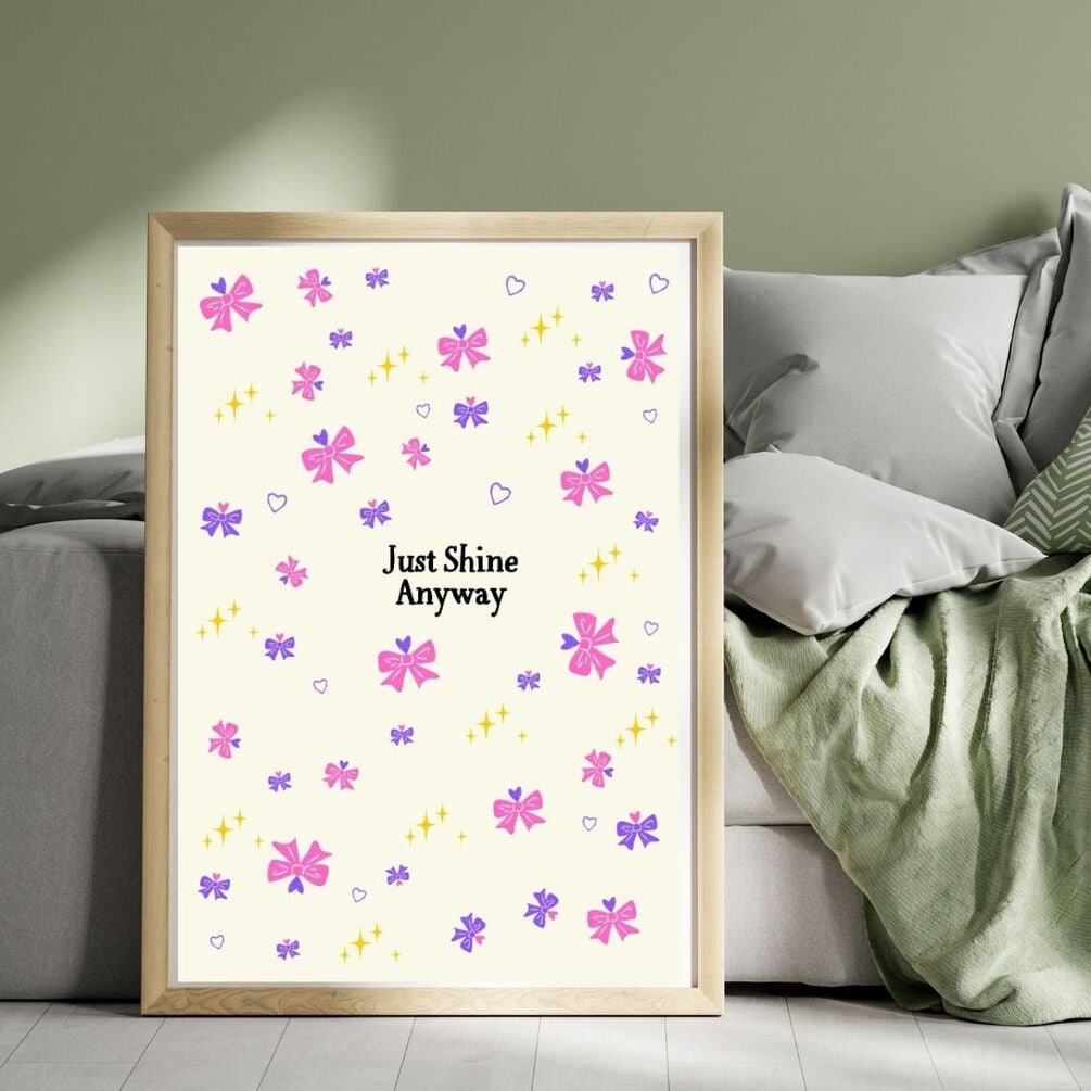 Simple Cute Motivational Wall Poster