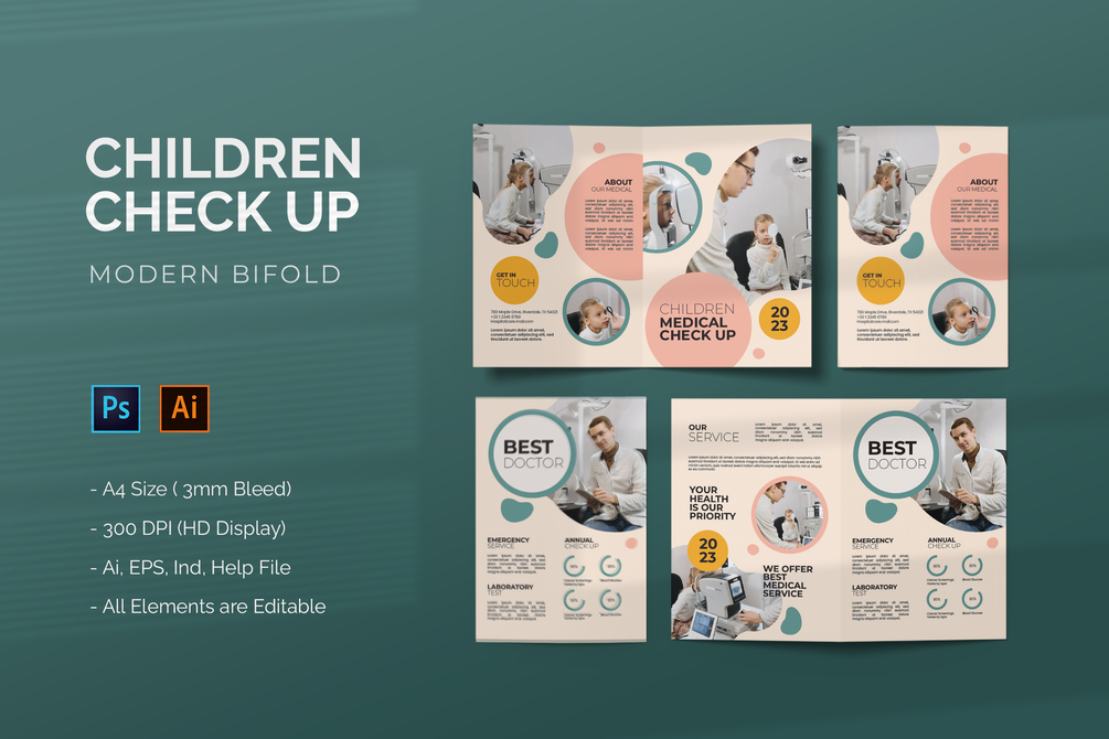 Children Check Up - Bifold Brochure