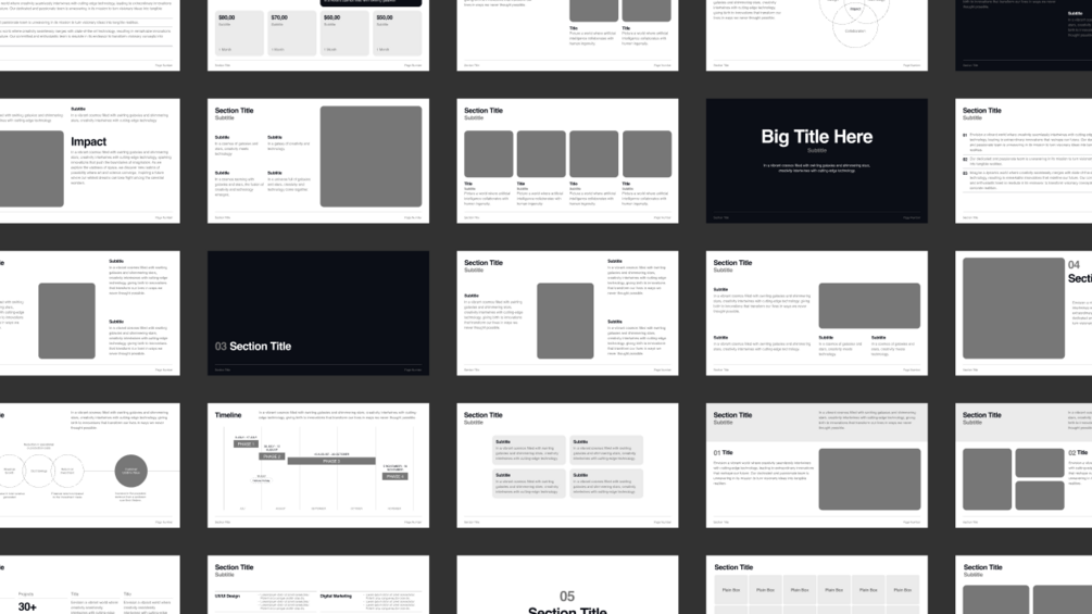 Minimalist Figma Slide Presentation Template