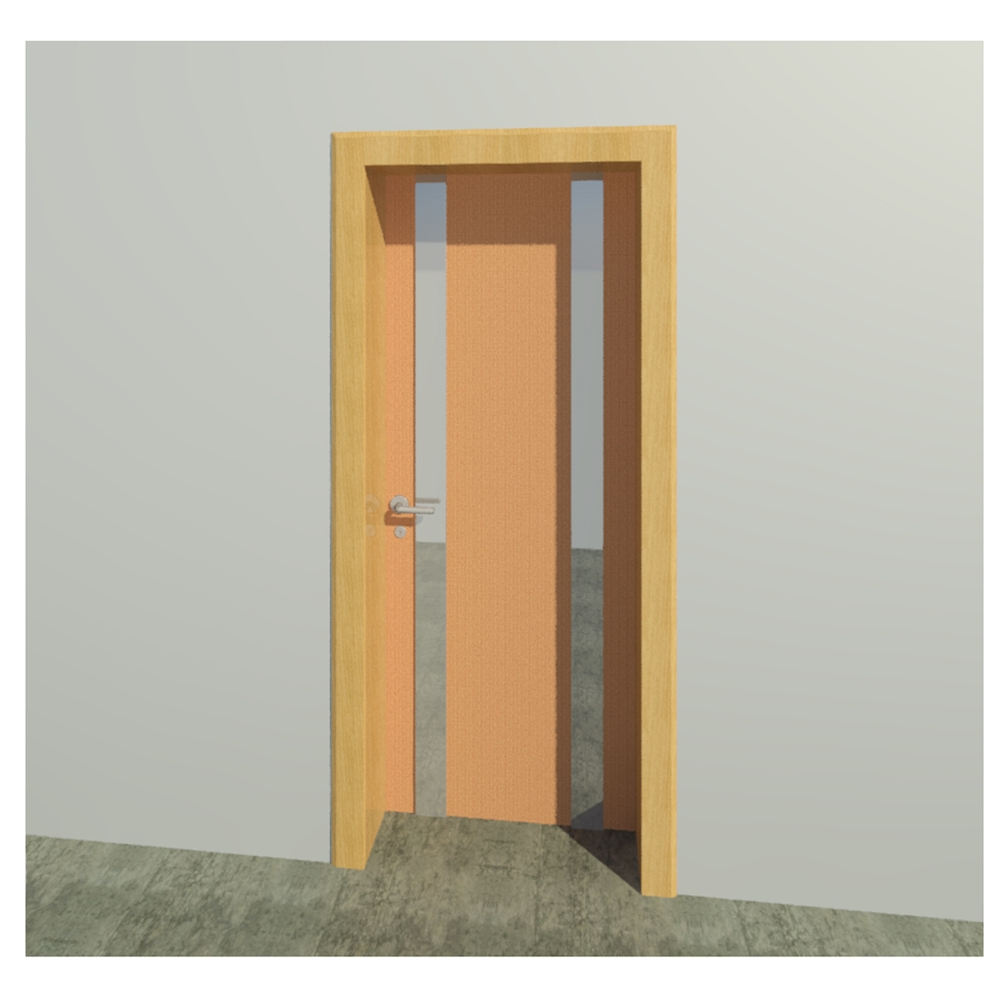 PARAMETRIC DOOR MULTIPLE VERTICAL STRIP ARCHITRAVE