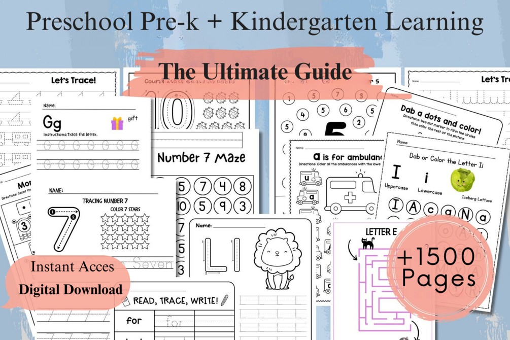 The Ultimate Guide To Preschool Pre-k + Kindergarten Learning