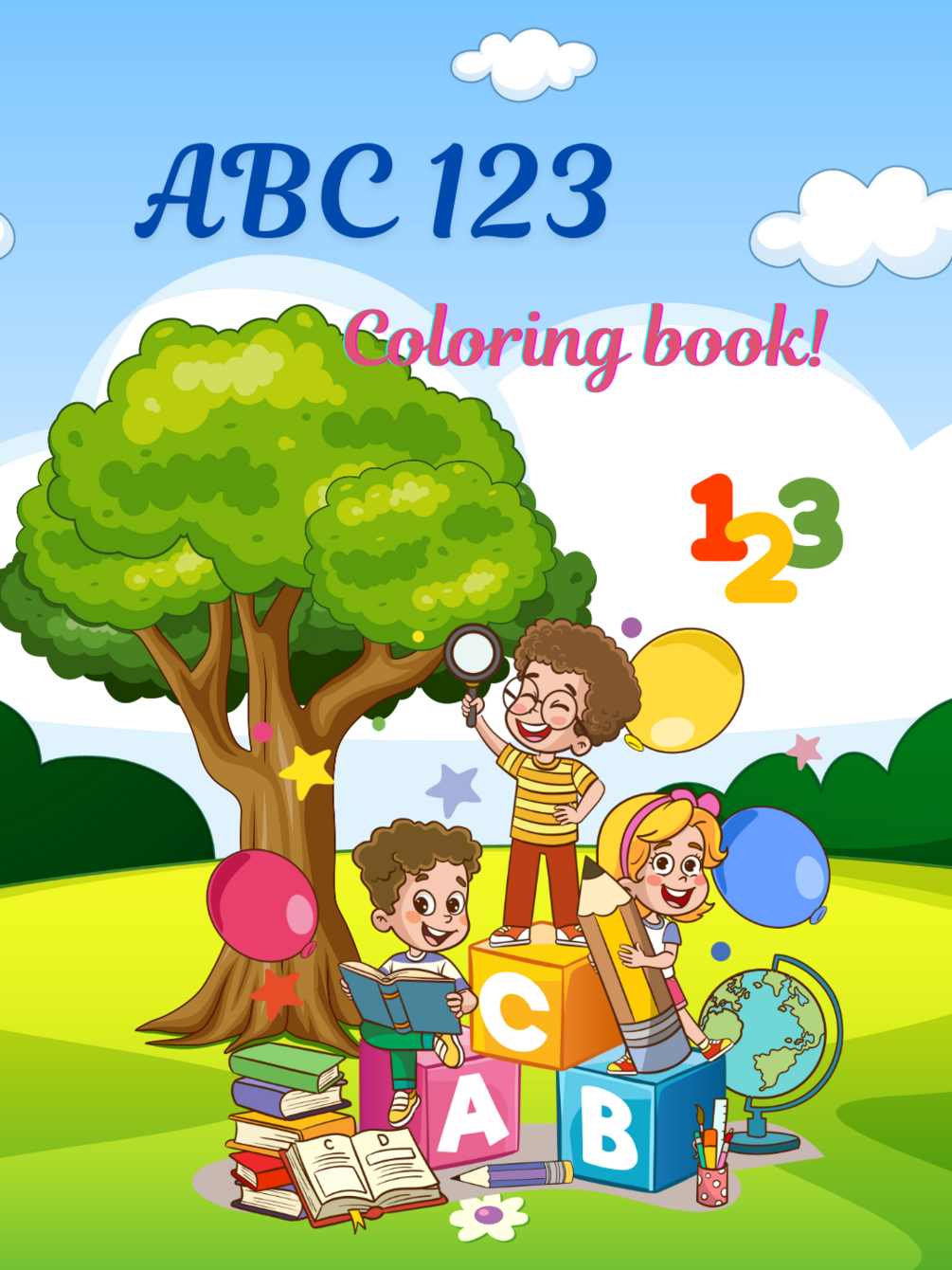ABC 123 Coloring Book – Learn Letters and Numbers with Fun!