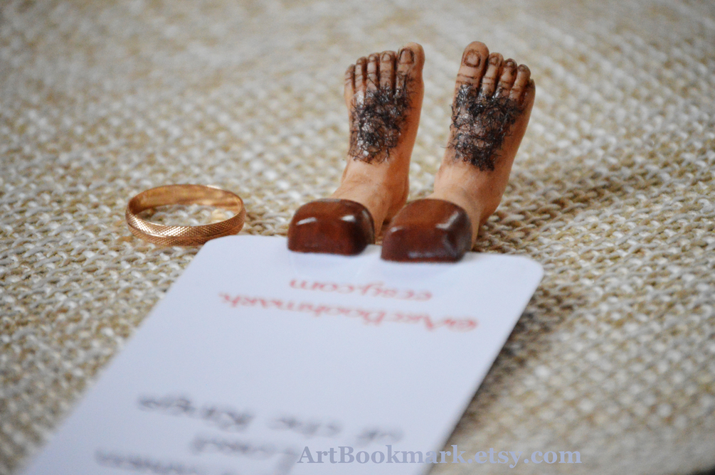 hobbit feet bookmark