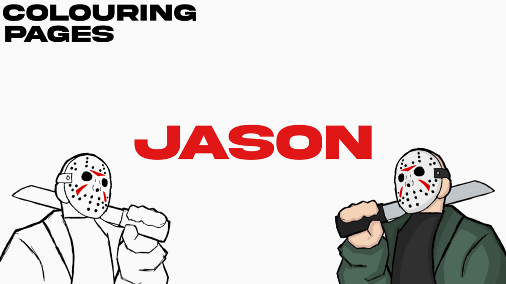 Jason voorhees colouring pages