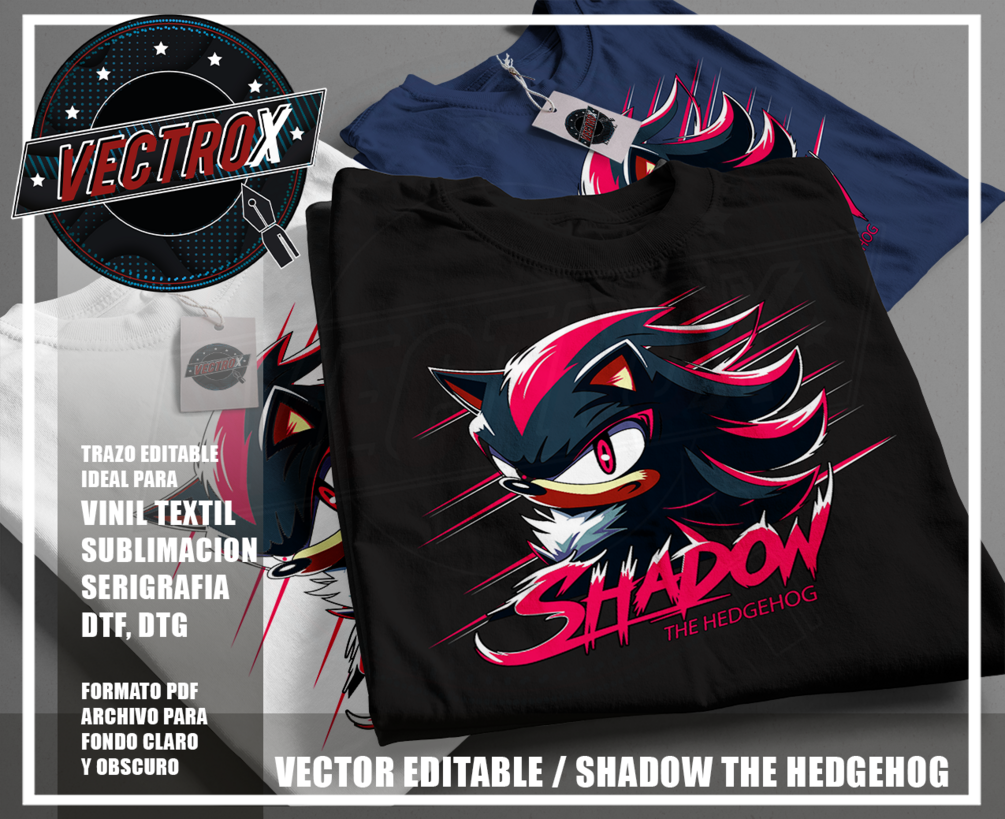 Vector Editable - Shadow The Hedgehog