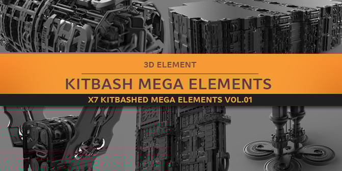 Kitbash Mega Elements Collection 001