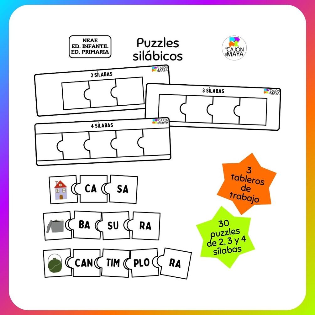 Puzzles silábicos (30)