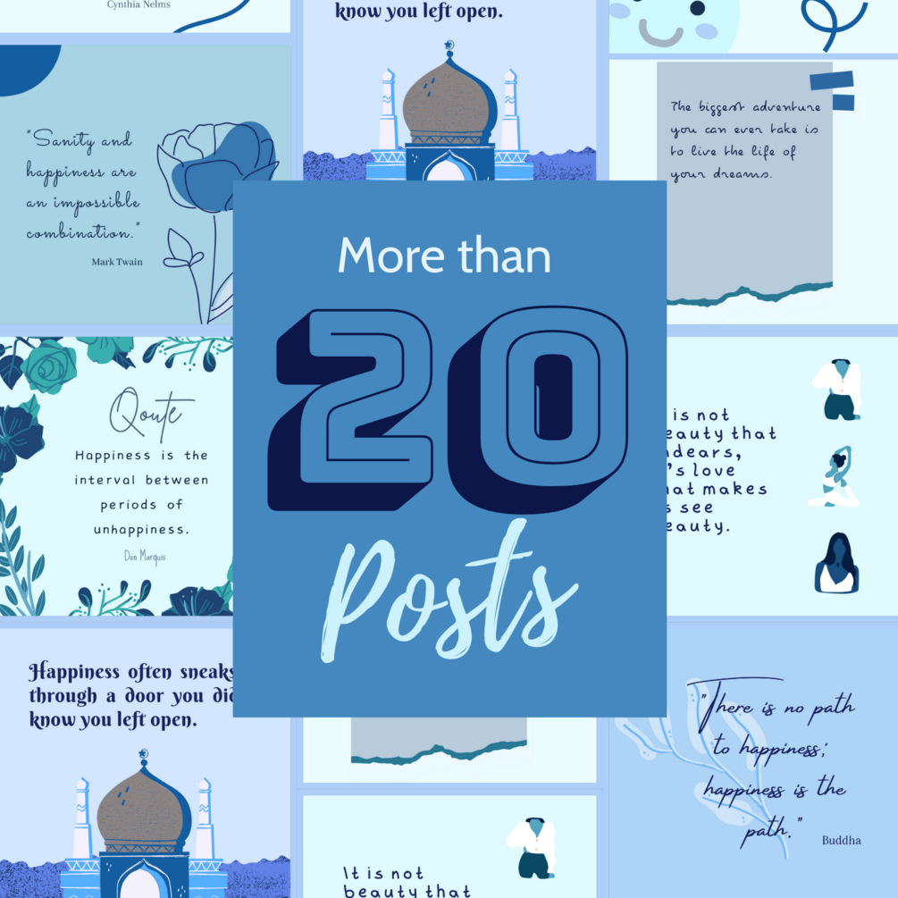 20+ fairy sky blue quotes| IG Post Templates| Media Post Editable in ...