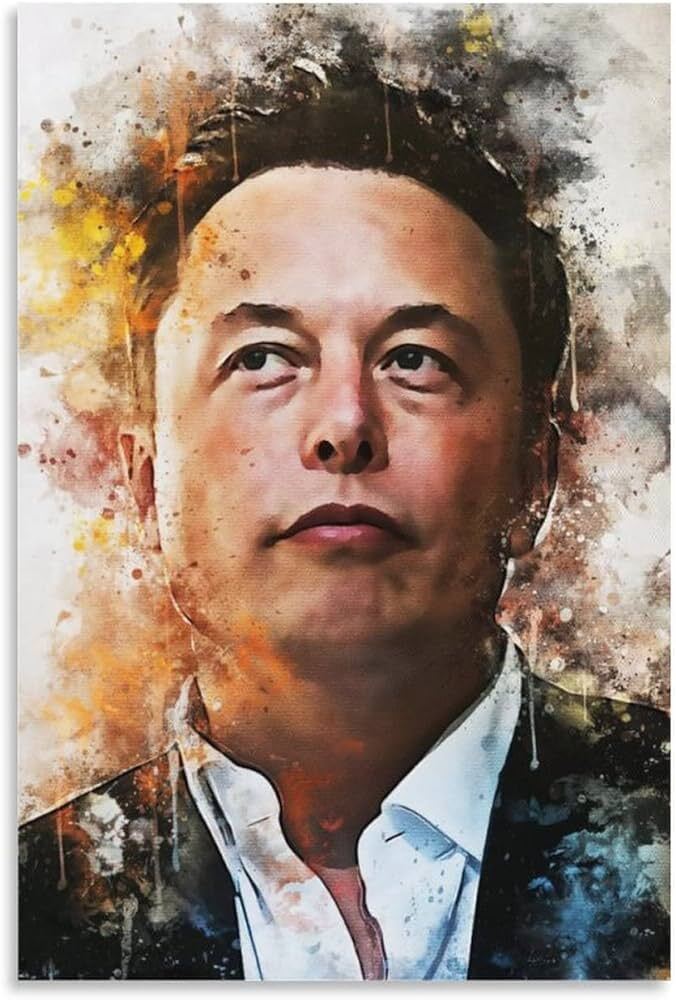 Elon musk painting
