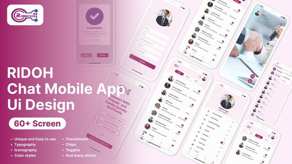 ridoh Chat Mobile App Ui Design