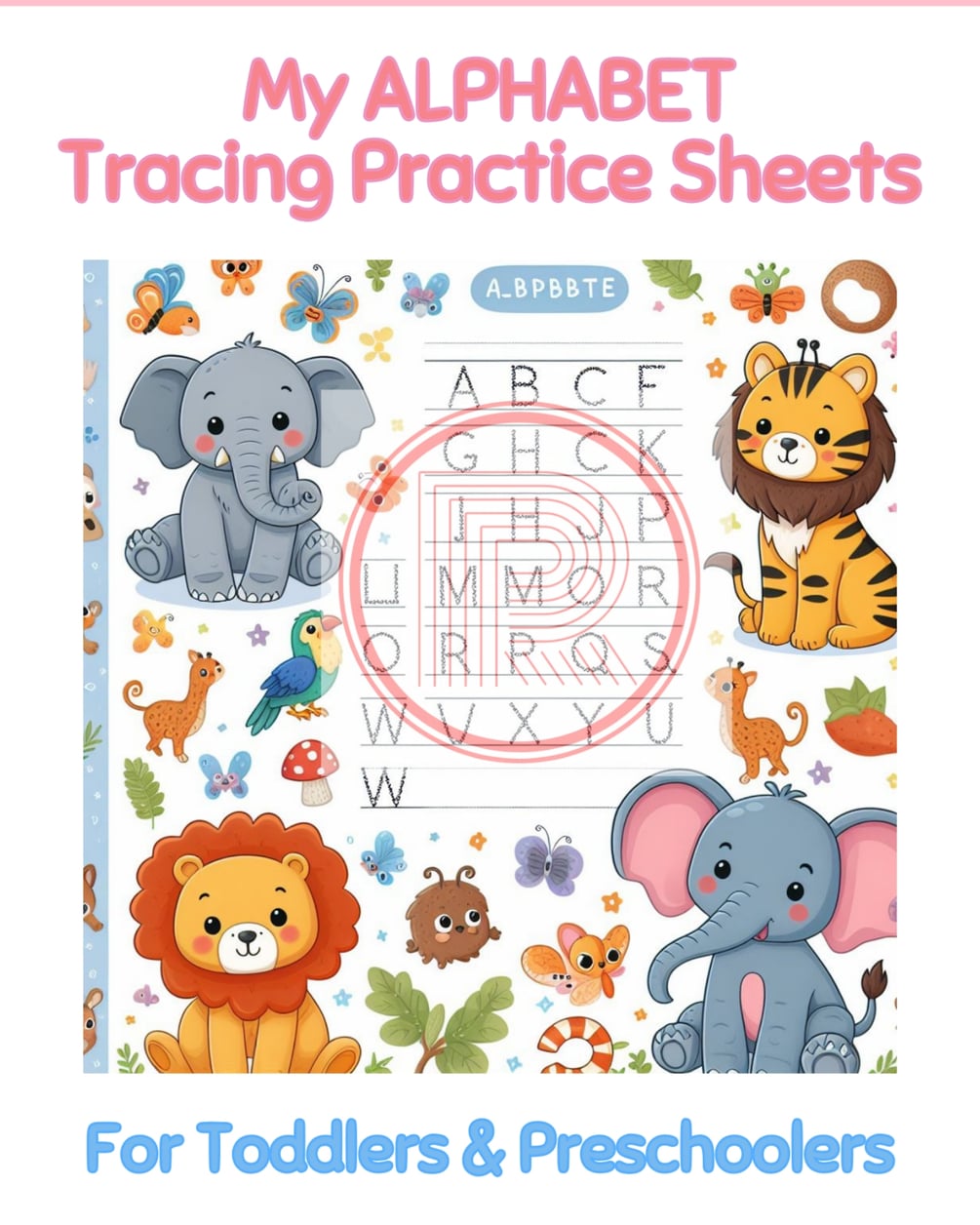 Alphabet Tracing Worksheets for Toddlers – ABC Handwriting Practice ...