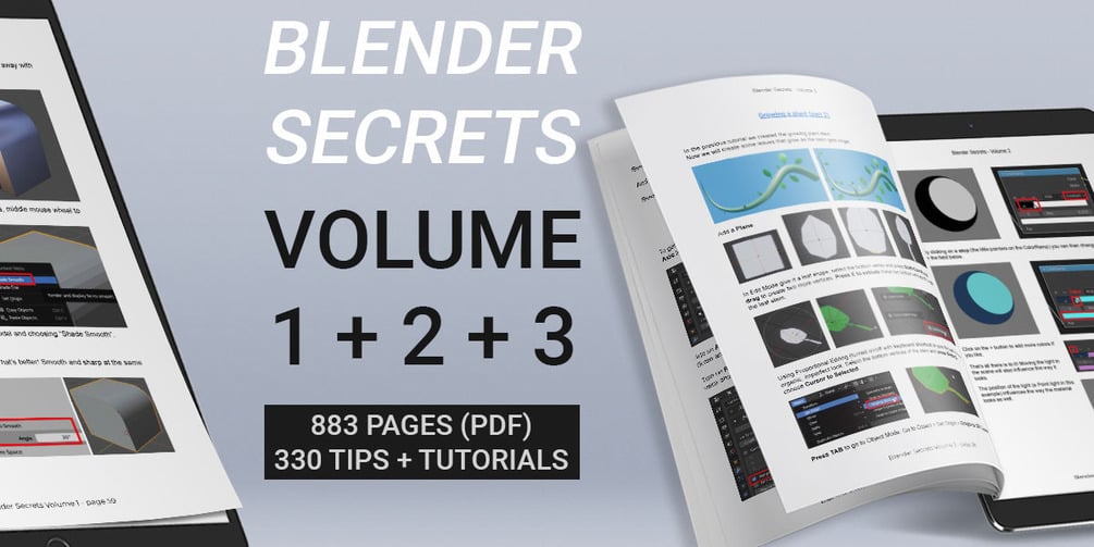 Blender Secrets Volume 1, 2 & 3 (e-book)