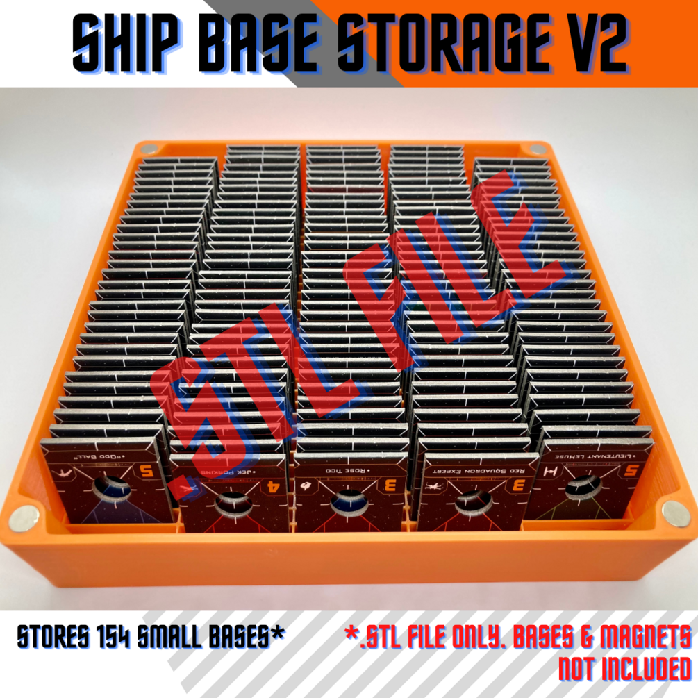 X-Wing Storage Tray - Ship Bases (Small, Medium & Large)