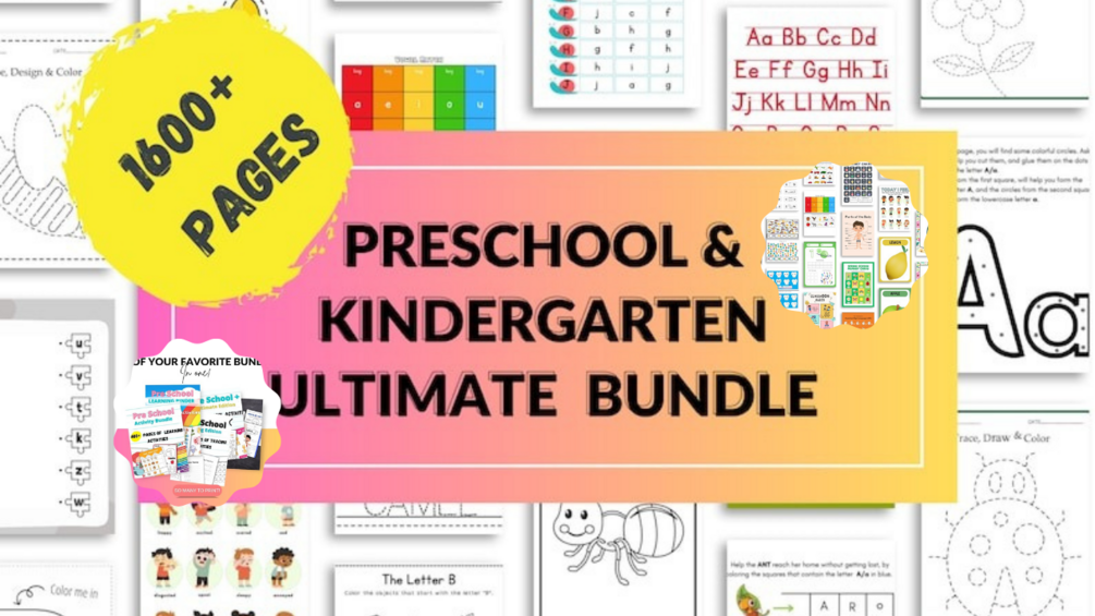 Preschool Curriculum | 1600+ Preschool Workbook with Preschool worksheets