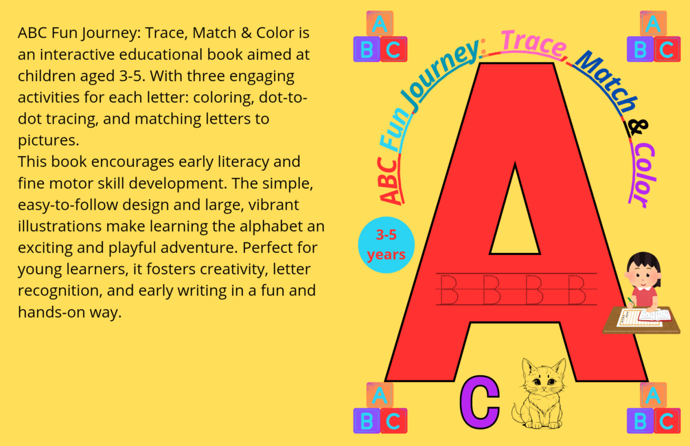 ABC Fun Journey: Trace, Match & Color