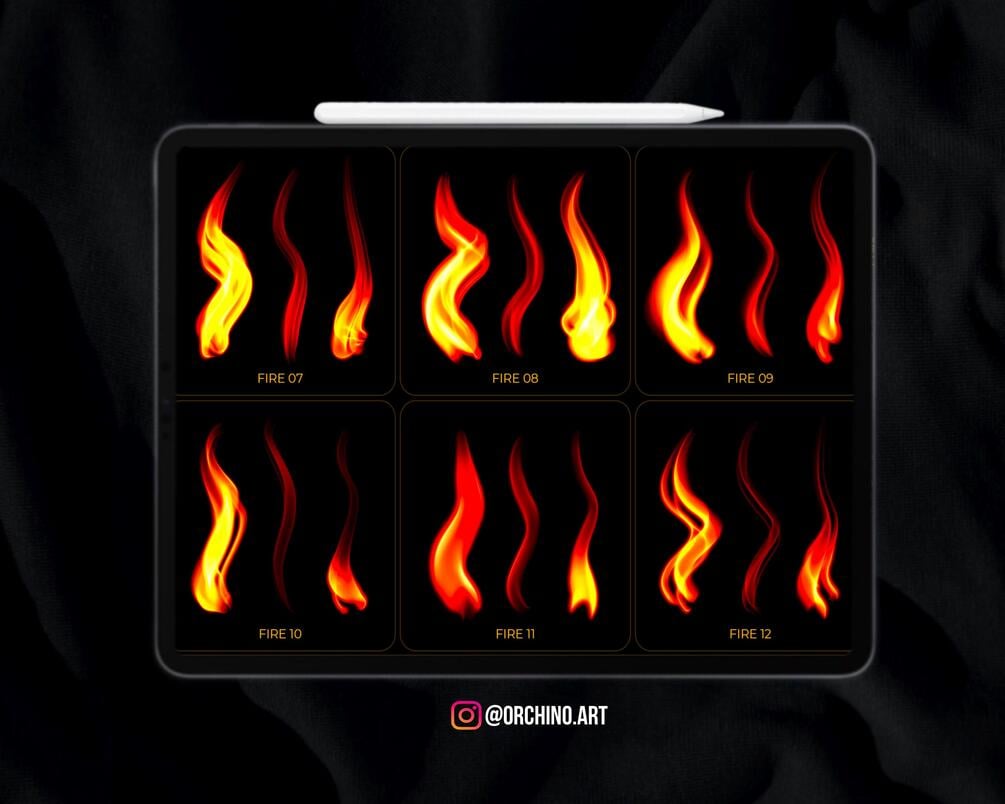 Fire Brushes for Procreate