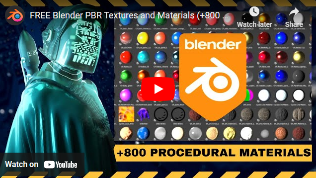 📣FREE Blender PBR Textures and Materials - Blender addons