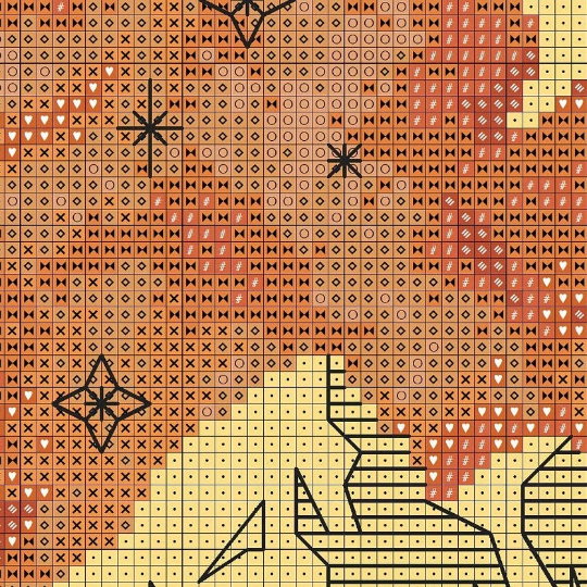 Mountains cross stitch pattern Modern cross stitch PDF Boho cross ...