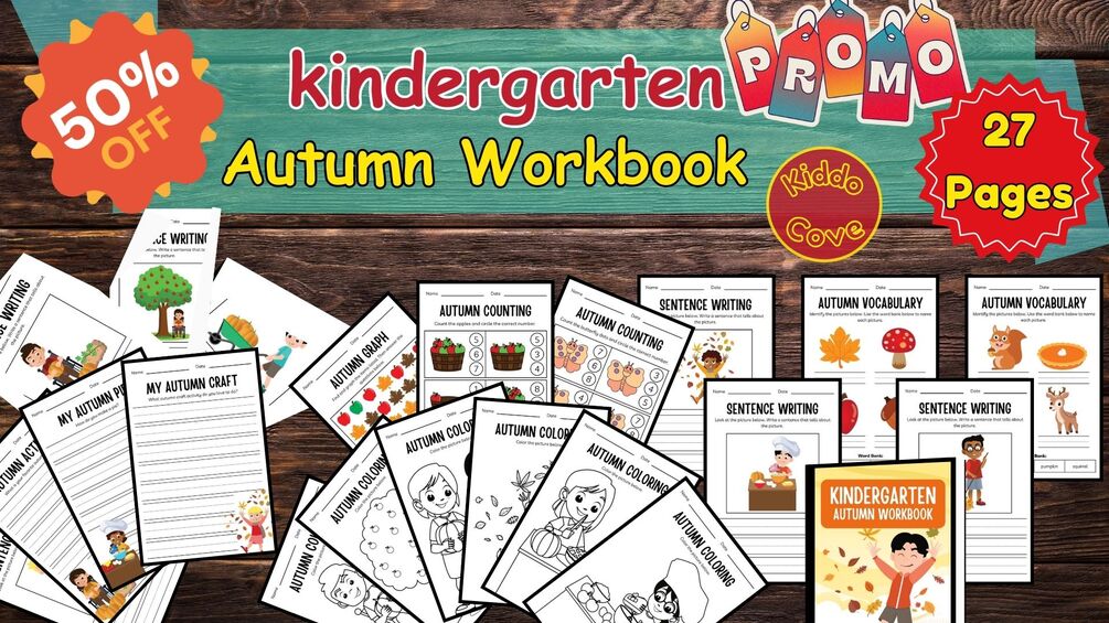 Autumn Workbook - Kindergarten - Kiddo Cove