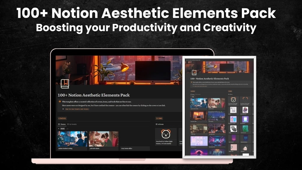 100+ Notion Aesthetic Elements Pack: Design Your Workspace Like Never ...