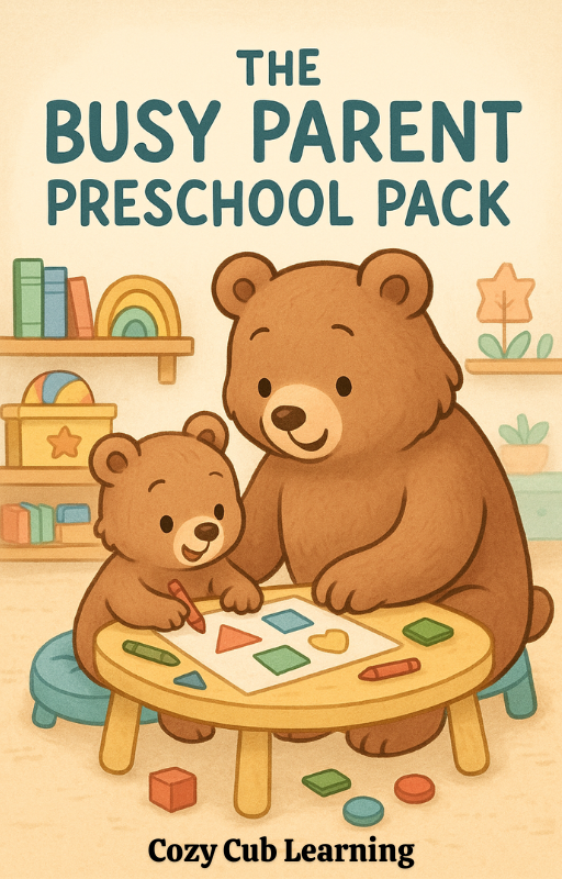 🧸 The Busy Parent Preschool Pack – Screen-Free Fun for Real Life