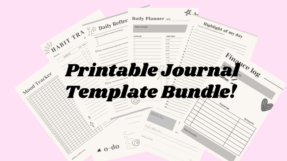 Getting Started Journal Template Bundle