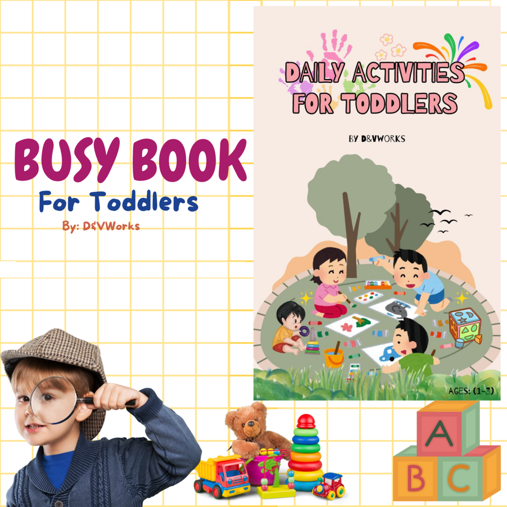 TODDLERS DIGITAL BUSY BOOK PRINTABLE