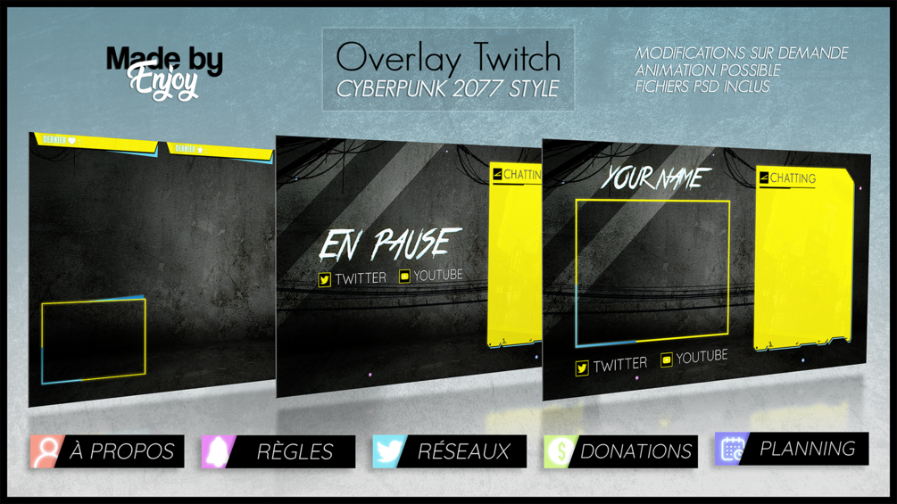 Cyberpunk 2077 Twitch Overlay