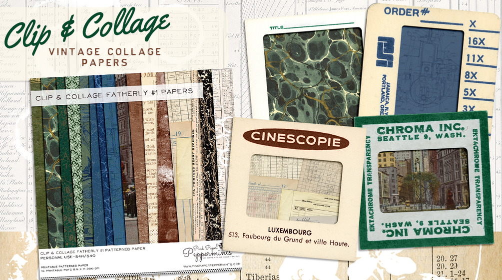 Fatherly | Vintage Collage Papers