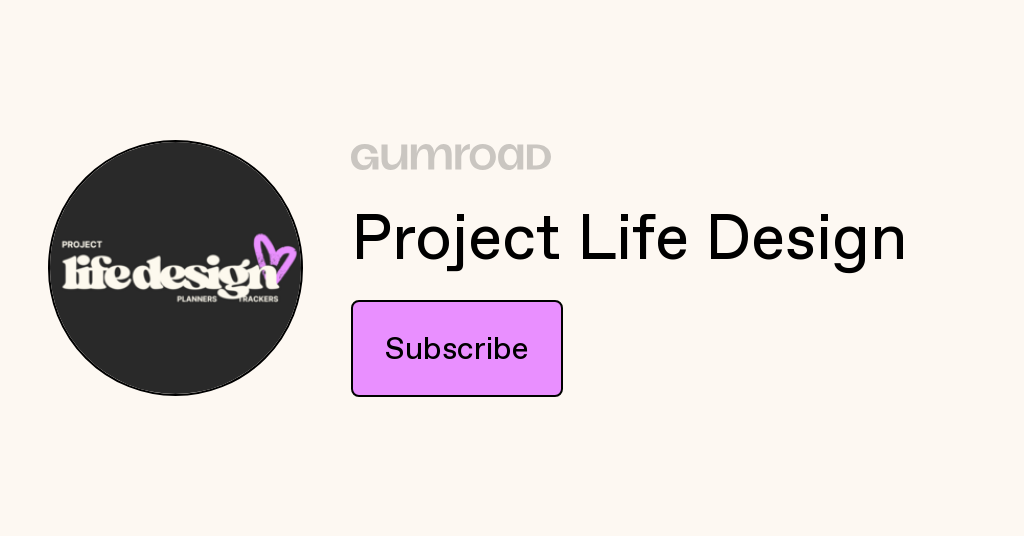 Project Life Design