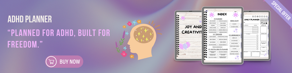 ADHD Digital Planner for Focus, Routine & Mental Wellness