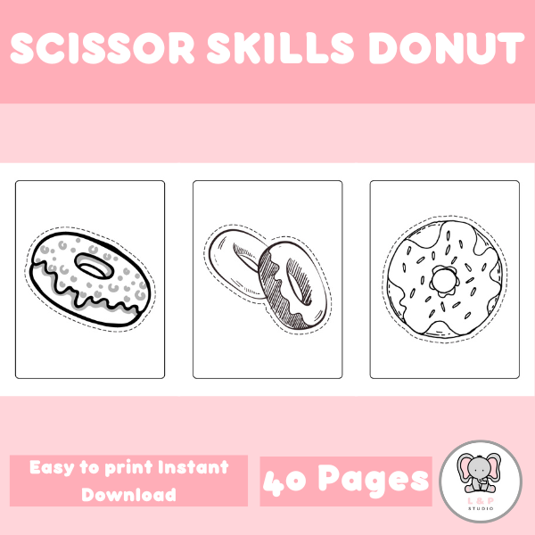 scissor skills donut