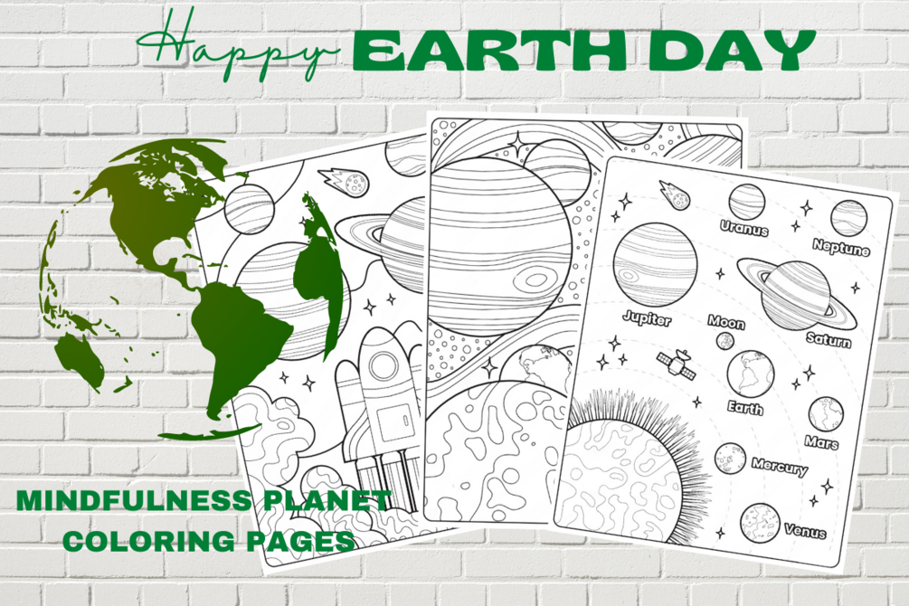 Mindfulness Planet Coloring Pages
