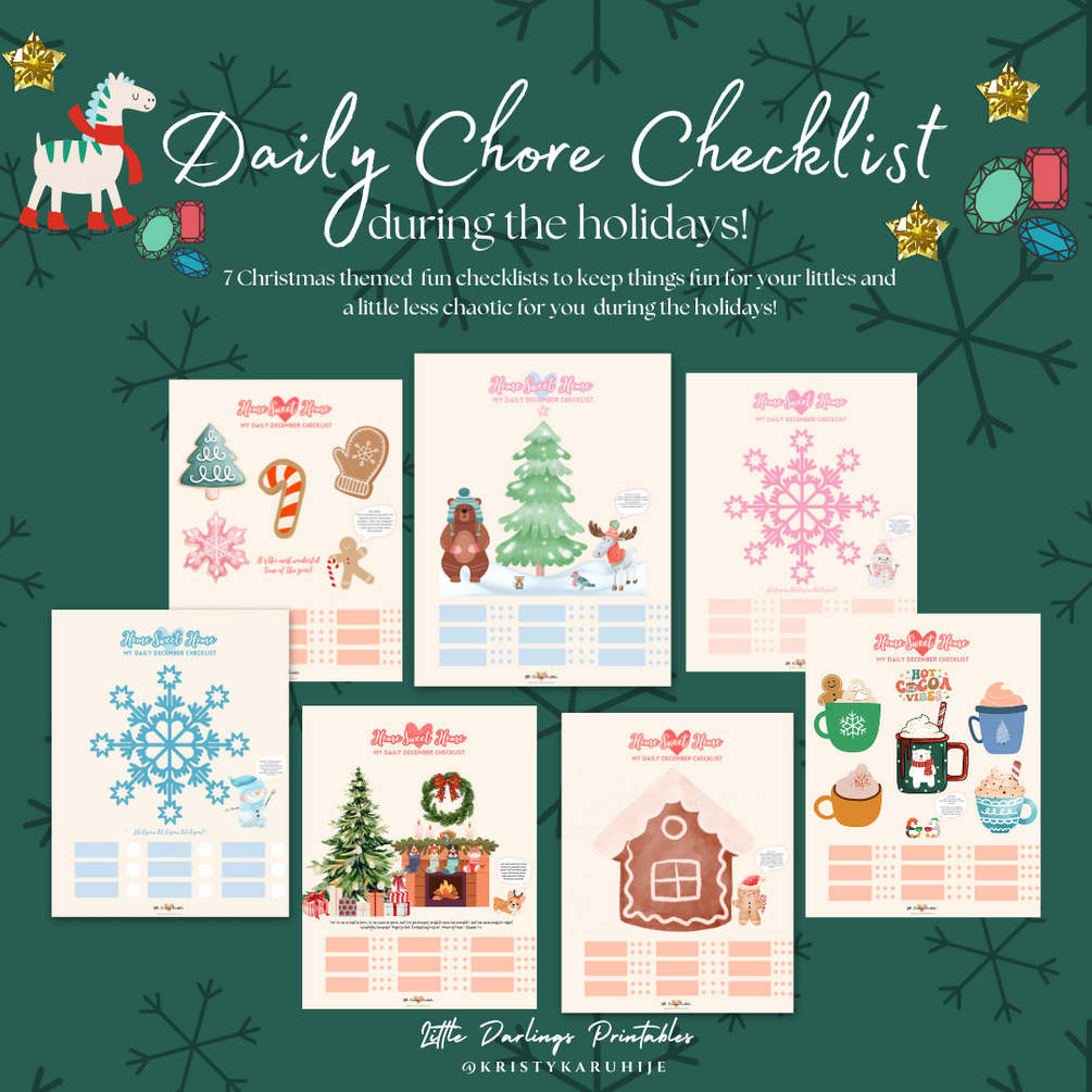 Printable Christmas Chore Chart Activity- *Digital Product*